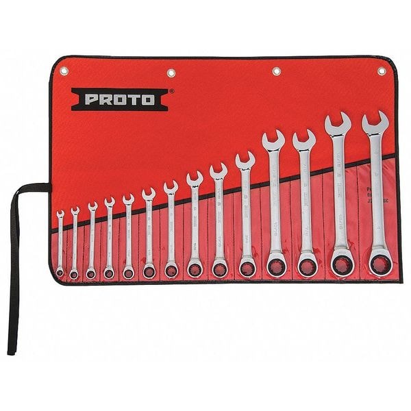 Proto Ratcheting Wrench Set, Combination JSCRT-14S | Zoro