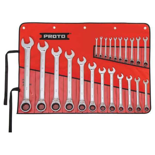 Proto Ratcheting Wrench Set, Combination JSCVMT-22S | Zoro