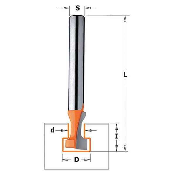 Cmt Keyhole Router Bit, HWM, 3/8 in 850.001.11 | Zoro