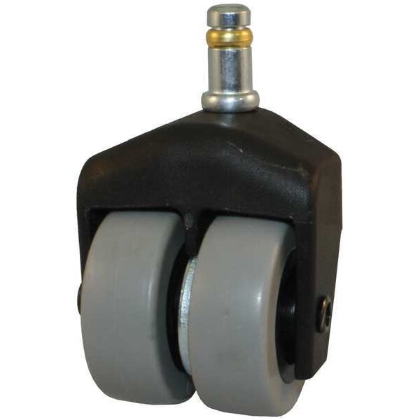 Zoro Select Dual Wheel Swivel Caster, 150 lb, 2 In Dia, TPR 205-2XTPR ...