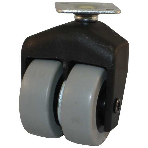 Zoro Select Dual Wheel Swivel Caster, 150 lb, 2 In Dia, TPR 205-2XTPR ...