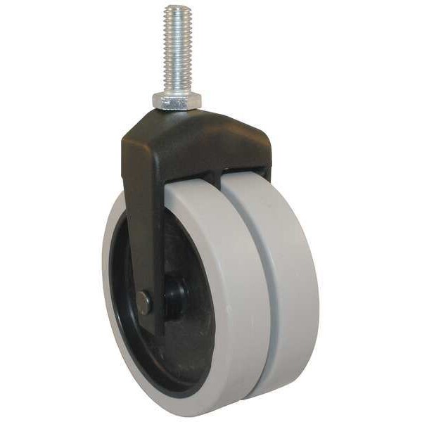 Zoro Select Dual Wheel Swivel Caster, 150 lb, 4 In, Polyurethane 405 ...