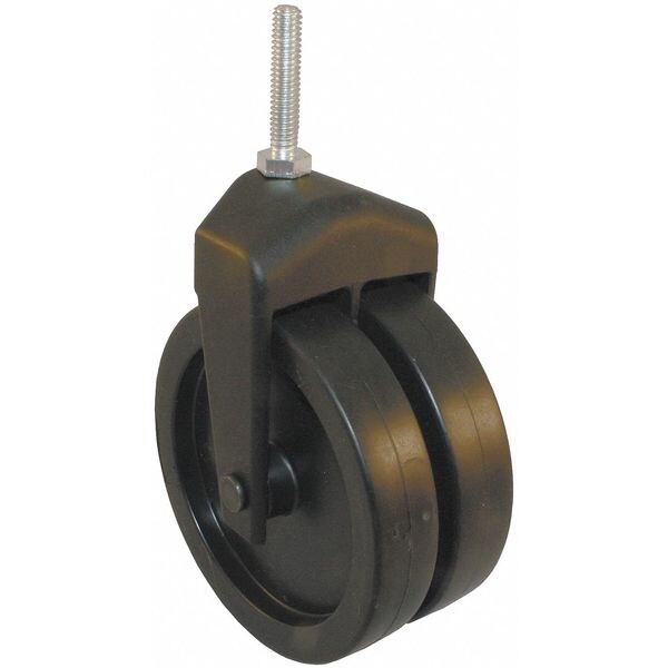 Zoro Select Dual Wheel Swivel Caster, 150 lb, 4 In Dia, PP 405-2XPP-24 ...