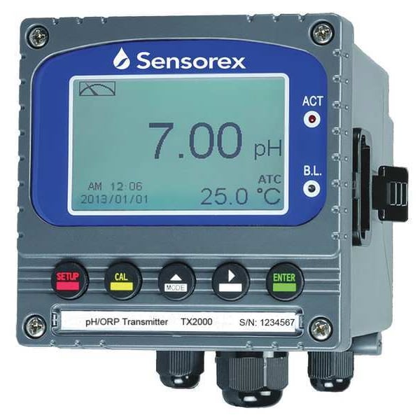 Sensorex Online pH Transmitter, 0 to 130 Deg TX2000 | Zoro