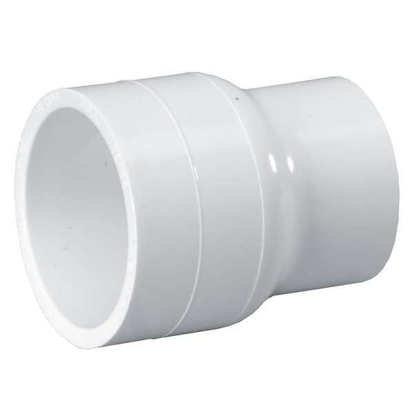 Zoro Select PVC Reducing Coupling, Socket x Socket, 6 in x 4 in Pipe ...