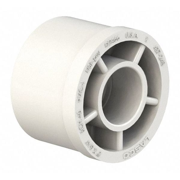 Zoro Select PVC Reducing Bushing, Spigot x Socket, 2 in x 3/4 in Pipe ...