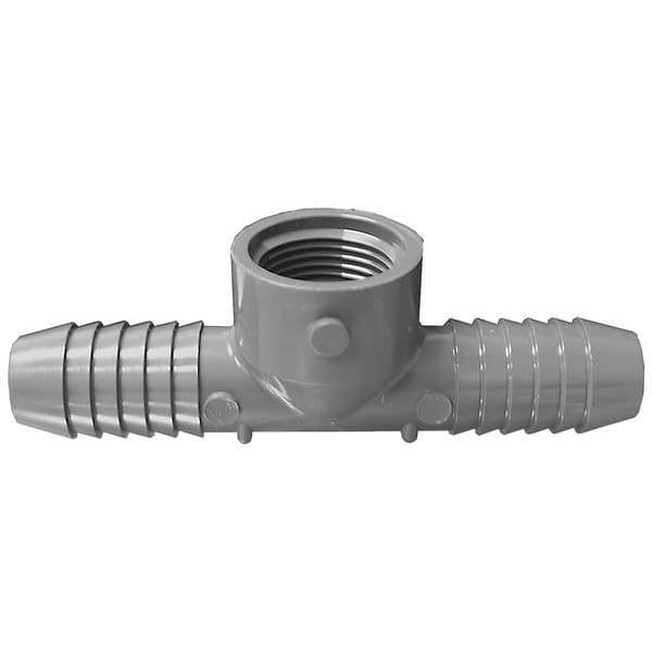 Zoro Select PVC Female Adapter Tee, Insert x Insert x FNPT, 1/2 in Pipe ...