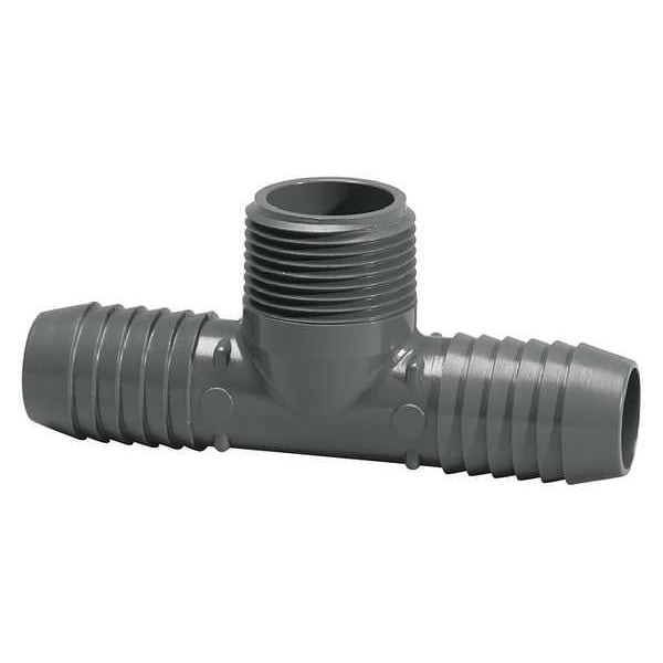 Zoro Select PVC Male Adapter Tee, Insert x Insert x MNPT, 1/2 in Pipe ...