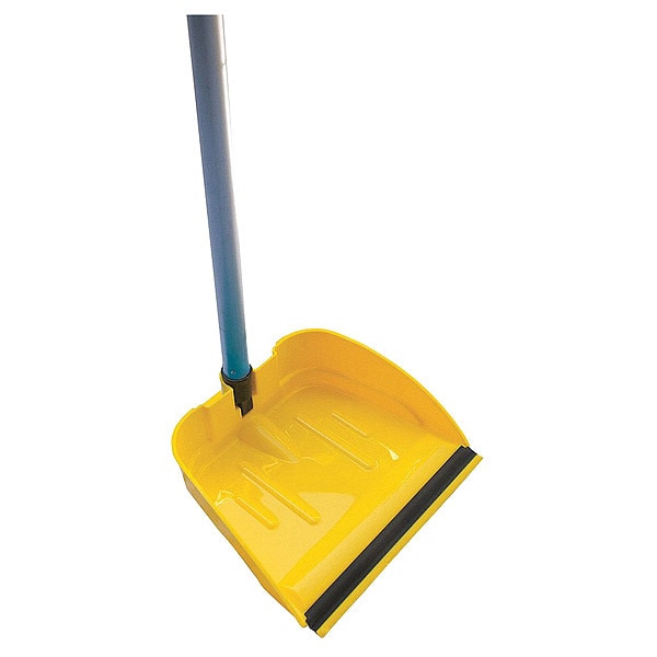 Tough Guy Long Handled Dust Pan, Yellow, Plastic 22F185 | Zoro