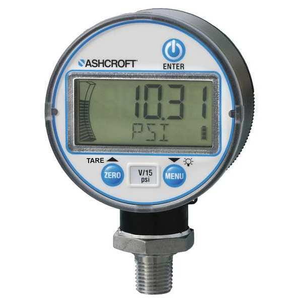 Ashcroft Digital Industrial Pressure Gauge, 0 to 5000 psi, 2 1/2 in ...