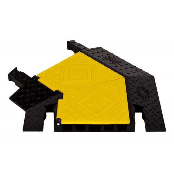 Yellow Jacket Cable Protector 45 Left, Hinged, 5 Channel YJ5TL-125-Y/B ...