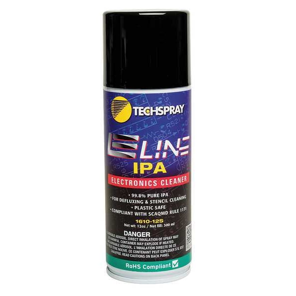 Techspray Ipa Electronics Cleaner, Aerosol Spray Can, 12 oz 1610-12S | Zoro