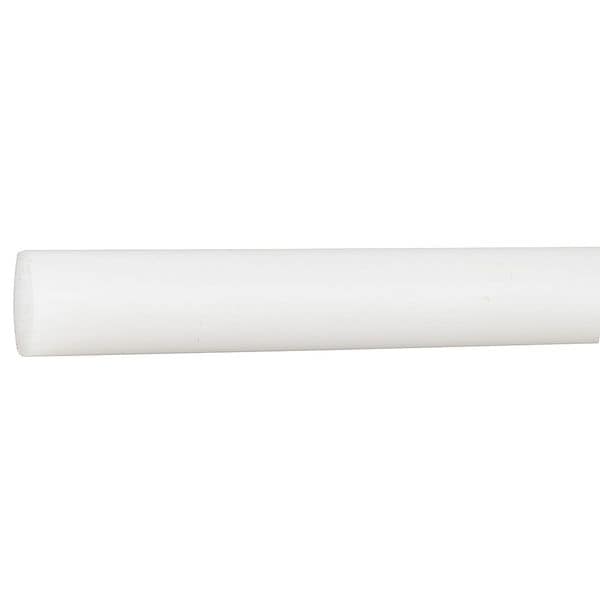 Zoro Select White Polypropylene Rod Stock 8 ft. L, 1" Dia. 22JM28 | Zoro
