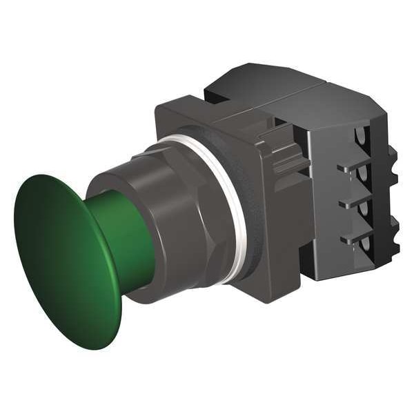 Siemens Push Button Operator, 30 mm, 2NC, Green 52BP2A3G | Zoro