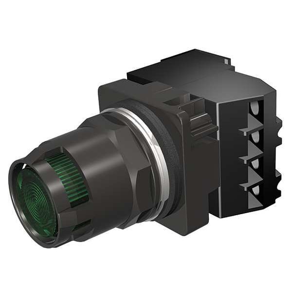 Siemens Illuminated Push Button, 30 mm, 1NO, Green 52BT6J3KBV | Zoro