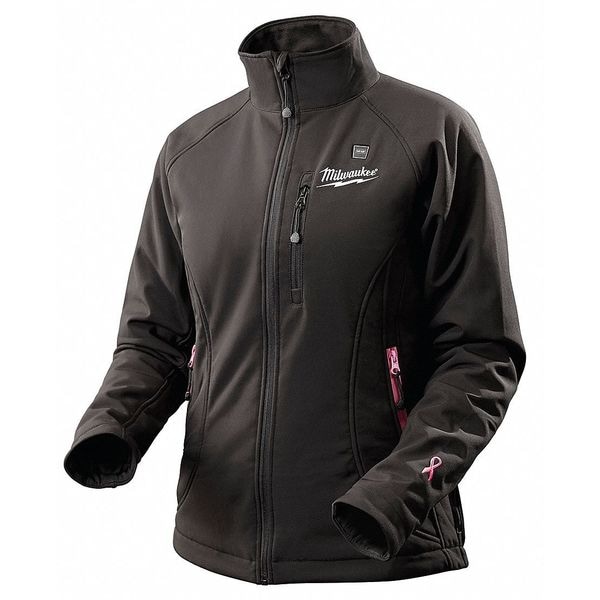 Milwaukee Tool Heated Jacket Kit, W, Black/Pink, L 2339-L | Zoro