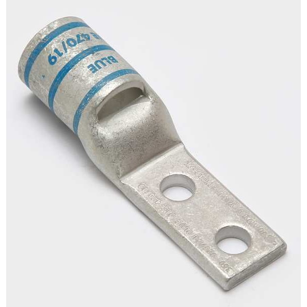 Burndy Two-Hole Compression Lug, 350 kcmil Max, 3/8 in Stud, Standard ...