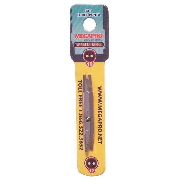 Megapro Screwdriver Replacement Bit, Tamperproof STD10-12-C-B | Zoro