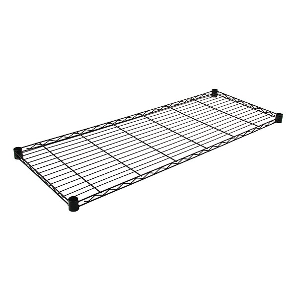 Quantum Storage Systems Wire Shelf, 24"Wx48"L Shelf, Black Epoxy 2448BK ...