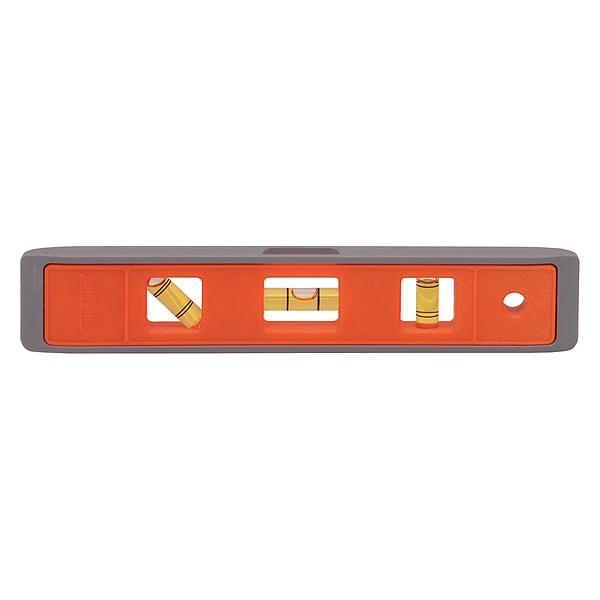 Johnson Level & Tool Torpedo Level, Plastic, 9 In L, 3 Vials, Red 7500M ...