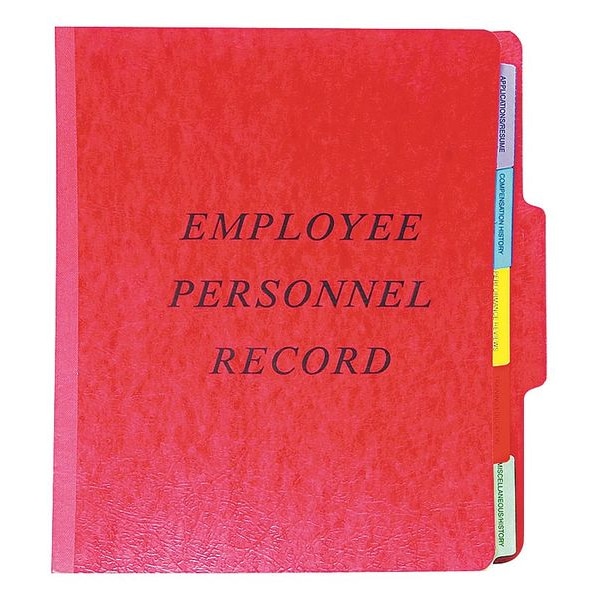 Pendaflex Employee/Personnel File Folder, Red PFXSER1ER | Zoro