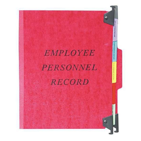 Zoro Select Hanging Employee/Personnel File Folders 8-1/2" x 11", Red ...
