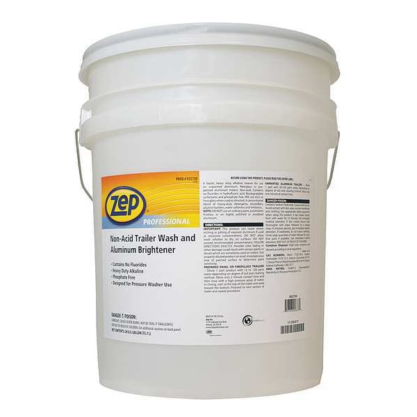 Zep 5 gal Trailer Wash And Aluminum Brightene Bucket, Dark Brown, Non ...