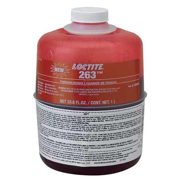 Loctite Primerless Threadlocker, LOCTITE 263, Red, High Strength ...