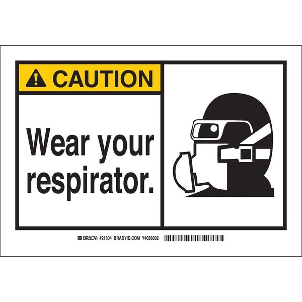 Brady Safety Sign Label, 3-1/2 x 5, Self-Adhes., 83932 83932 | Zoro