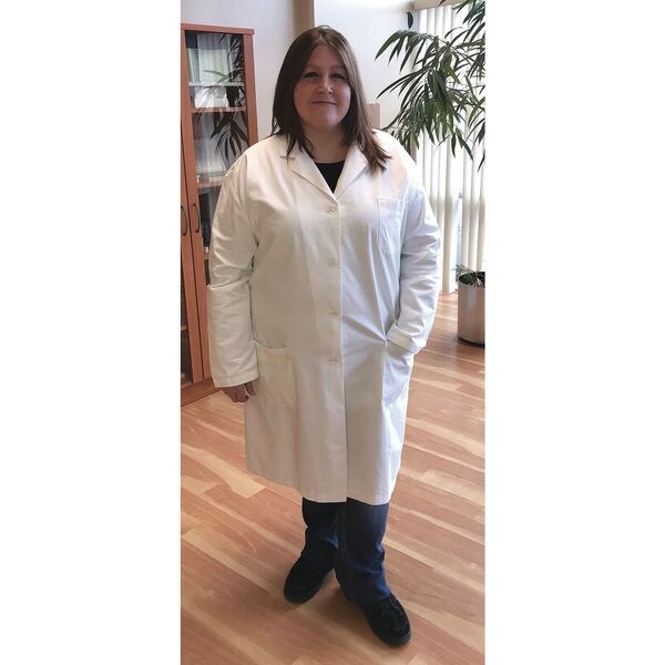 United Lab Coat, S, White, 36in, Buttons, 3 Pockets LCLS01 | Zoro