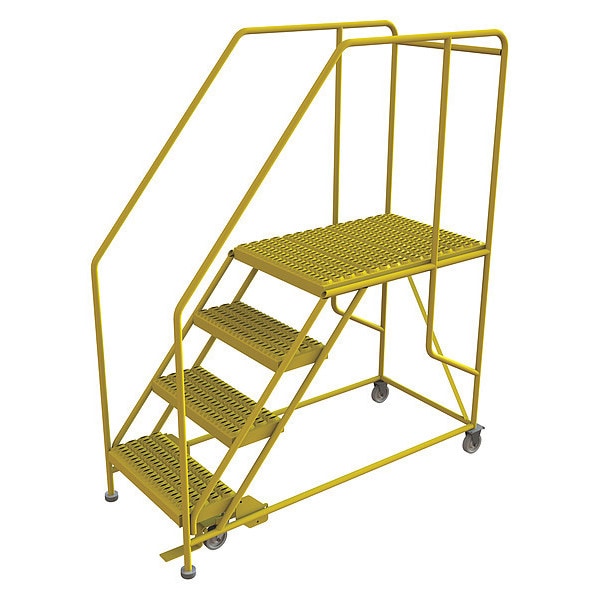 Tri-Arc Work Platform, 4-Step, 800 lb.Cap, Steel WLWP142436SL-Y | Zoro