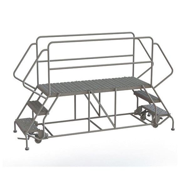 Tri-Arc Work Platform, Mobile, Double-Sided, 3-Step WLDS132466 | Zoro