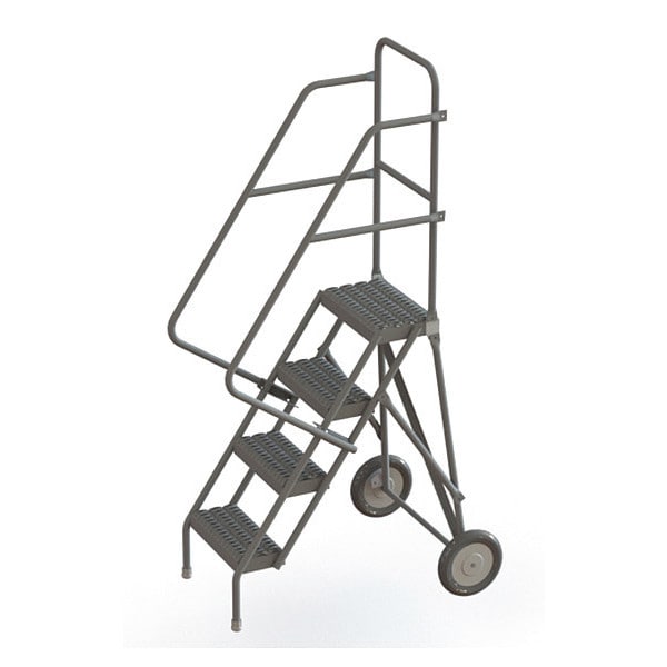 Tri-Arc Rolling Ladder, All-Terrain, 4-Step KDRF104162 | Zoro