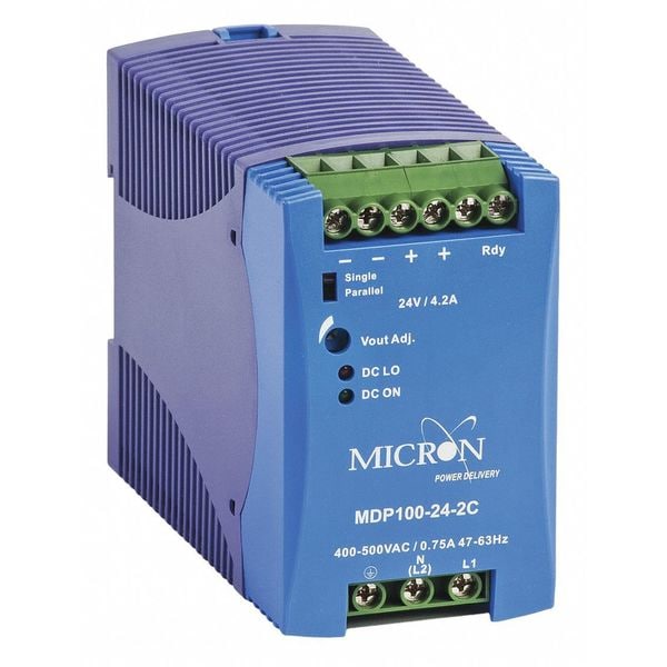 Dinergy DC Power Supply, 24V DC, 100W MDP100-24-2C | Zoro
