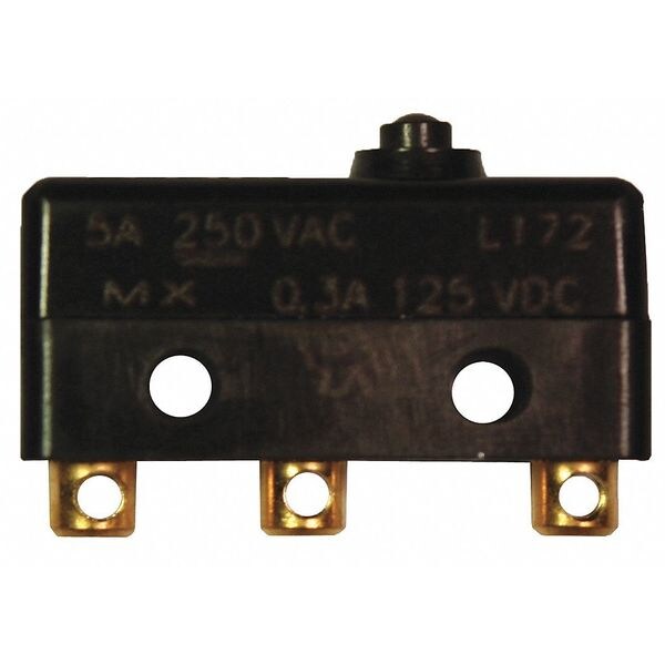 Honeywell Miniature Snap Action Switch, Pin, Plunger Actuator, SPDT, 5A ...