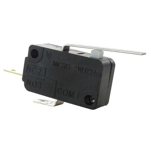Honeywell Miniature Snap Action Switch, Lever, Long Actuator, 1NO V7 ...