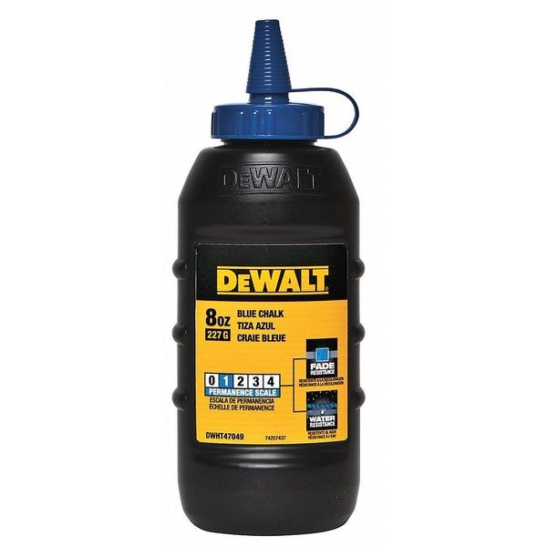 Stanley Marking Chalk Refill, Blue, 8 oz DWHT47049 | Zoro