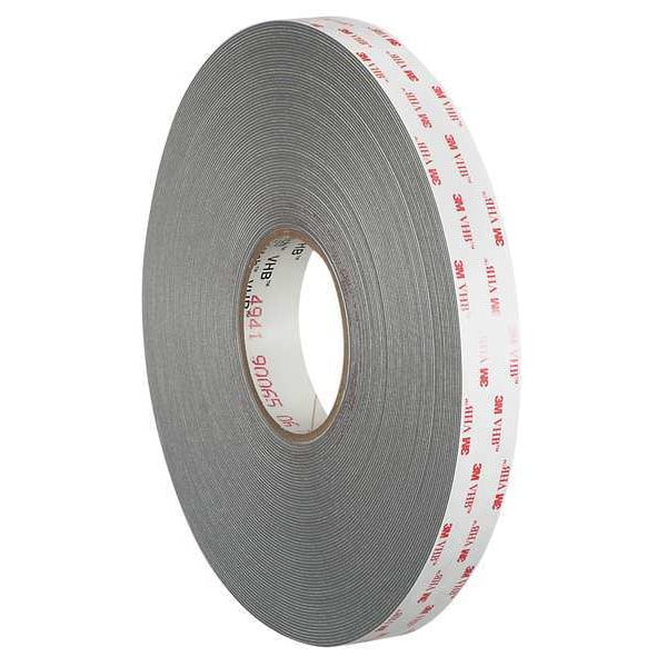 3M Double-Sided Foam Tape, 1/2 in W, 36 yd L, 1/32 in, Acrylic Foam, Double-Sided 4941 | Zoro