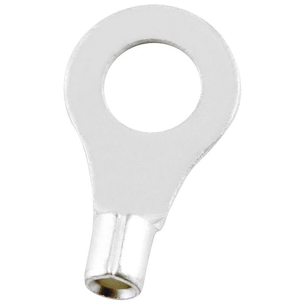 Power First Ring Terminal, #8 Stud Size, 22 AWG, 600 V, Bare Insulated ...