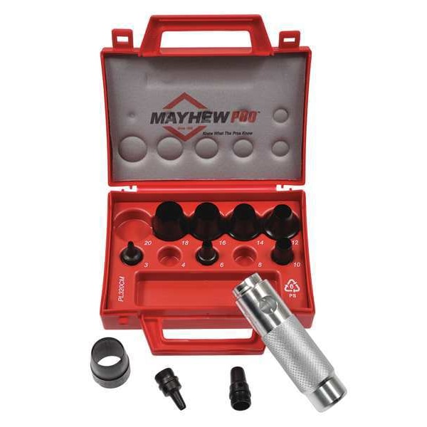 Mayhew Pro Hollow Punch Set, Not Tether Capable 66010 | Zoro