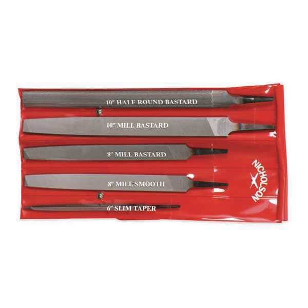 Crescent Nicholson 5 Piece 6", 8"& 10" General Purpose File Set ...