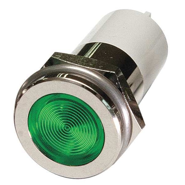 Zoro Select Flat Indicator Light, Green, 24VDC 24M170 | Zoro