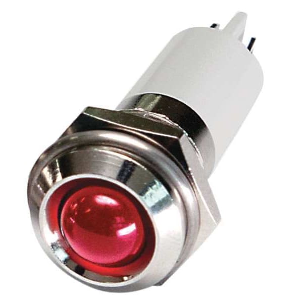 Zoro Select Round Indicator Light, Red, 120VAC 24M115 | Zoro