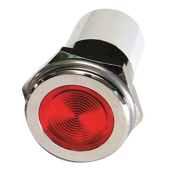 Zoro Select Flat Indicator Light, Red, 24VDC 24M168 | Zoro