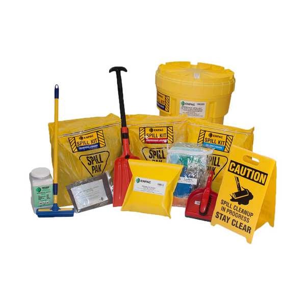 Enpac Spill Kit, Chem/Hazmat, Yellow 13-SHT30 | Zoro