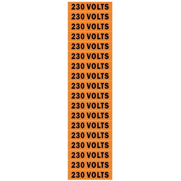 Power First Conduit And Voltage Markers, 230 Volts 24PJ80 | Zoro