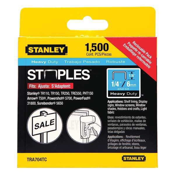 STANLEY Narrow Crown Staple : - TRA704TCS