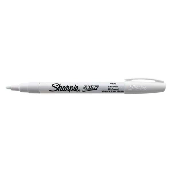 Sharpie Paint Marker, Fine Tip, White Color Family, Paint, 12 PK 35543 ...