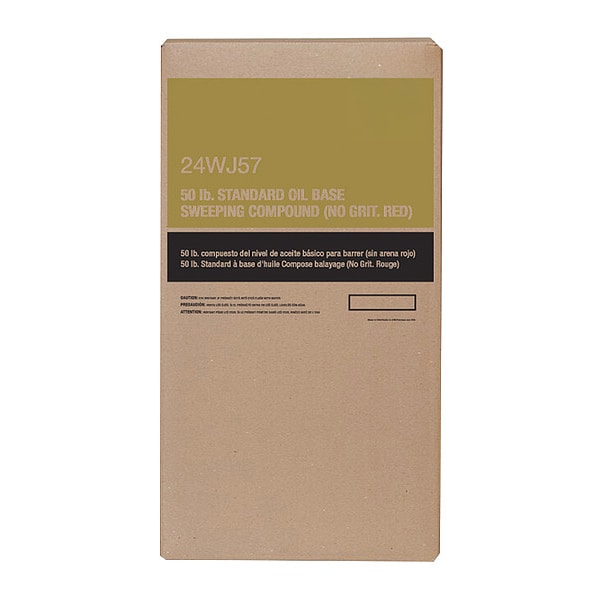 Tough Guy Sweeping Compound, Box, 50 lbs, Oil-Based, No Grit, Red ...