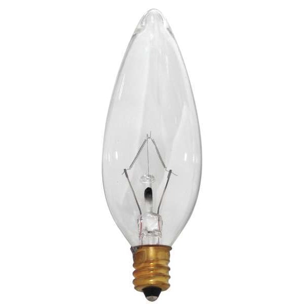 Aero-Tech AERO-TECH 60W, B10 Incandescent Light Bulb 96001 | Zoro